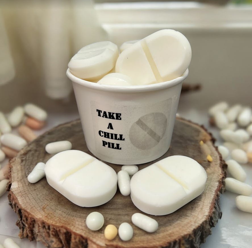 TAKE A CHILL PILL wax melts | Sinus Relief Scent 6.25 oz – Eartherella ...