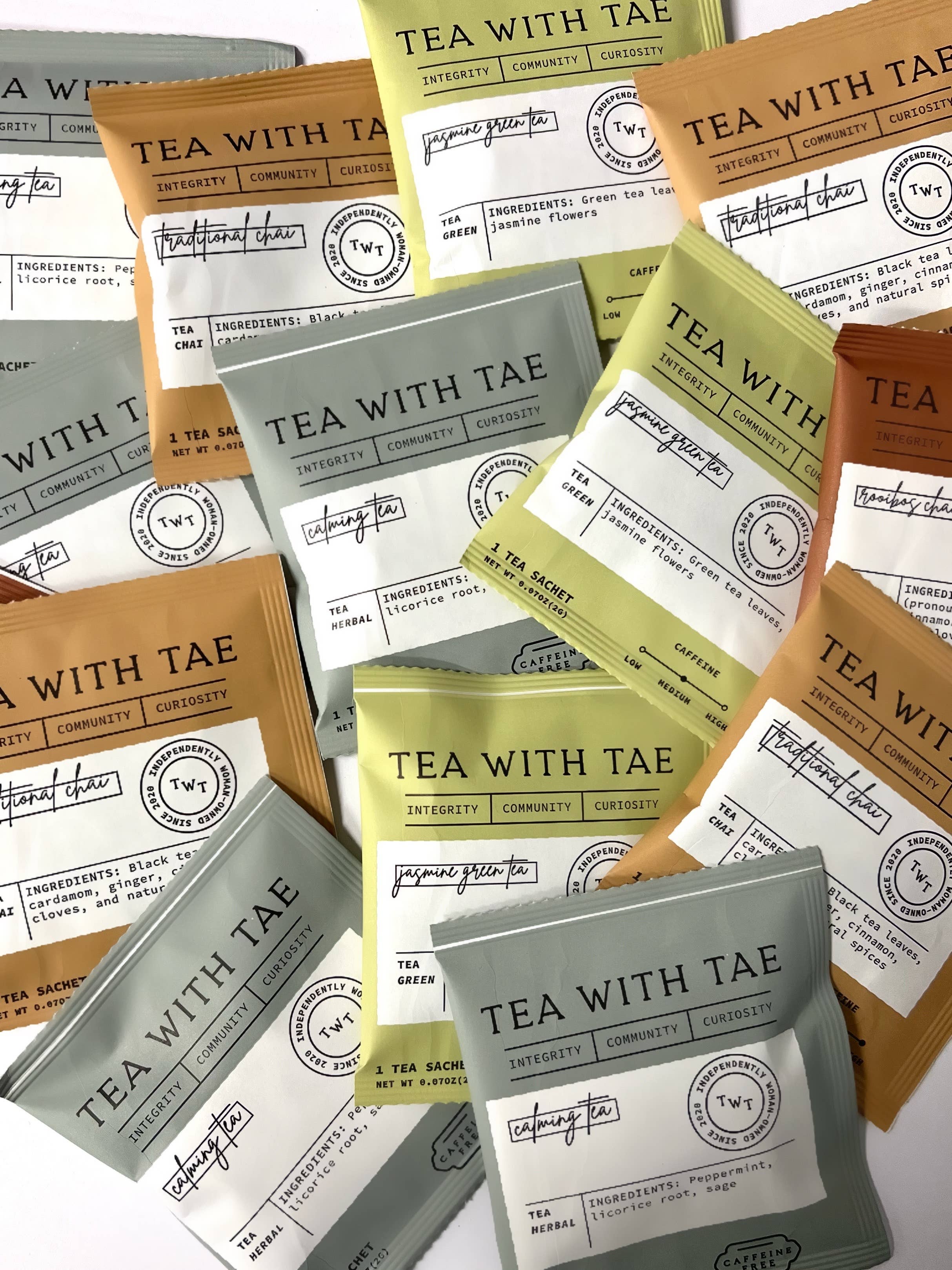 Individually Wrapped Tea Sachets: Spa Bliss – Eartherella Soap & Candle ...