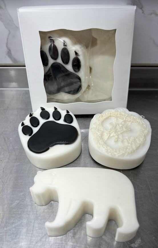 POLAR BEAR & PAW Loofah Soap Set | 7 oz Bar | Exfoliating | 2 Bar Gift ...