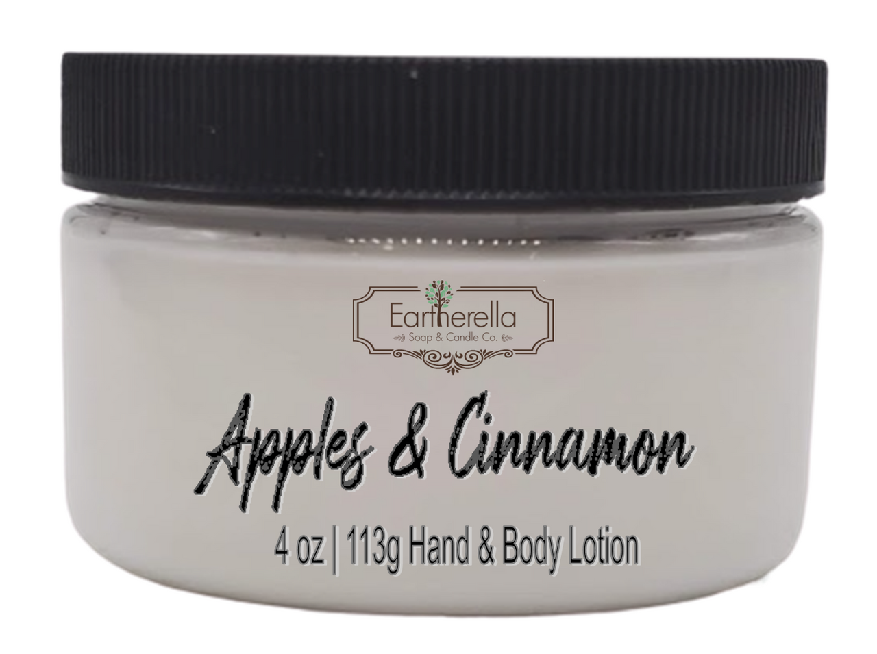 APPLES & CINNAMON Hand & Body Lotion Jar, 4 oz. – Eartherella Soap ...