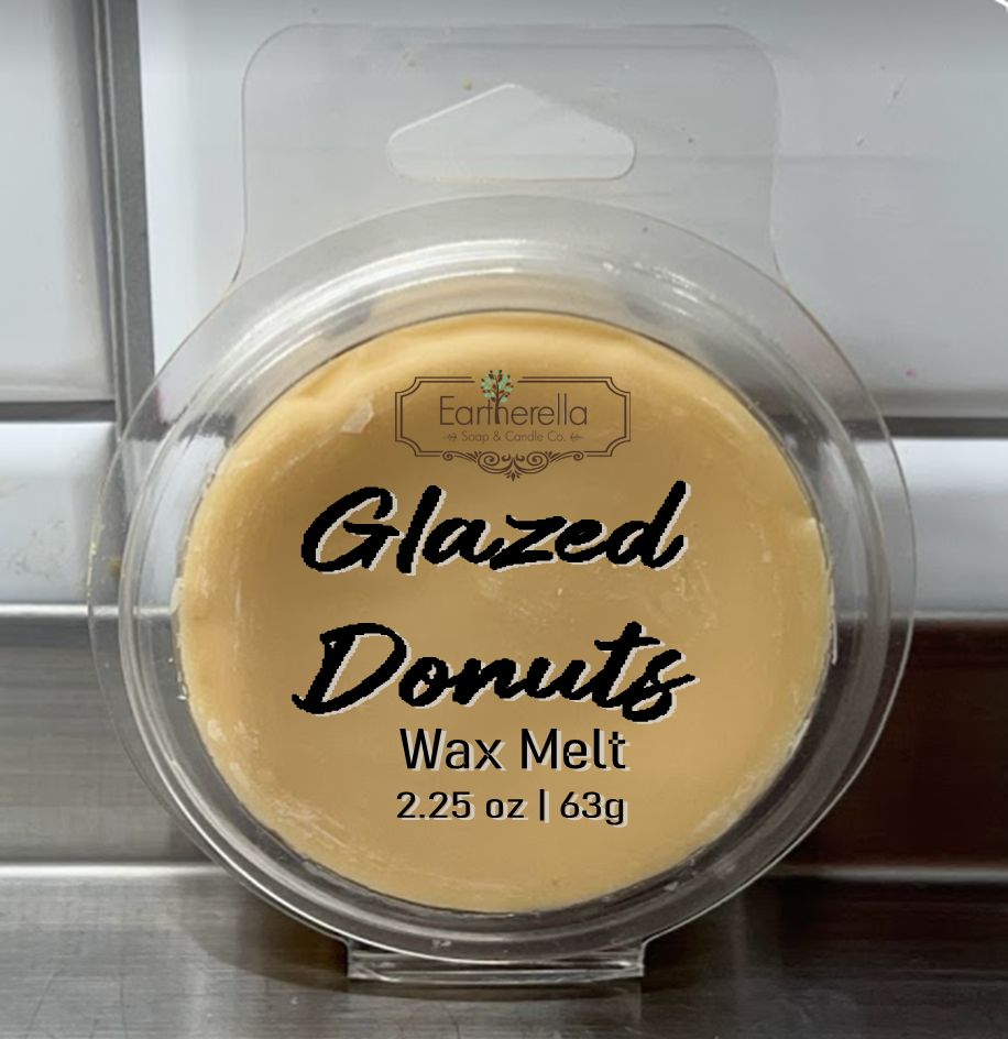 GLAZED DONUTS Wax Melts Tarts | Round Clamshell | 2.7 oz – Eartherella ...