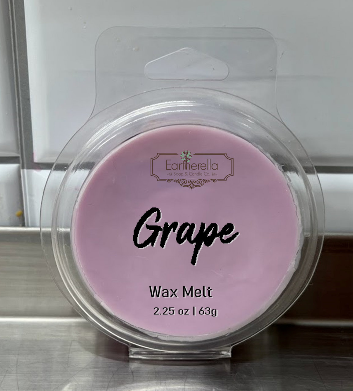 GRAPE Wax Melts Tarts | Round Clamshell | 2.7 oz – Eartherella Soap ...